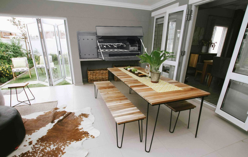 1200mm deLuxe mildsteel built-in Spitbraai