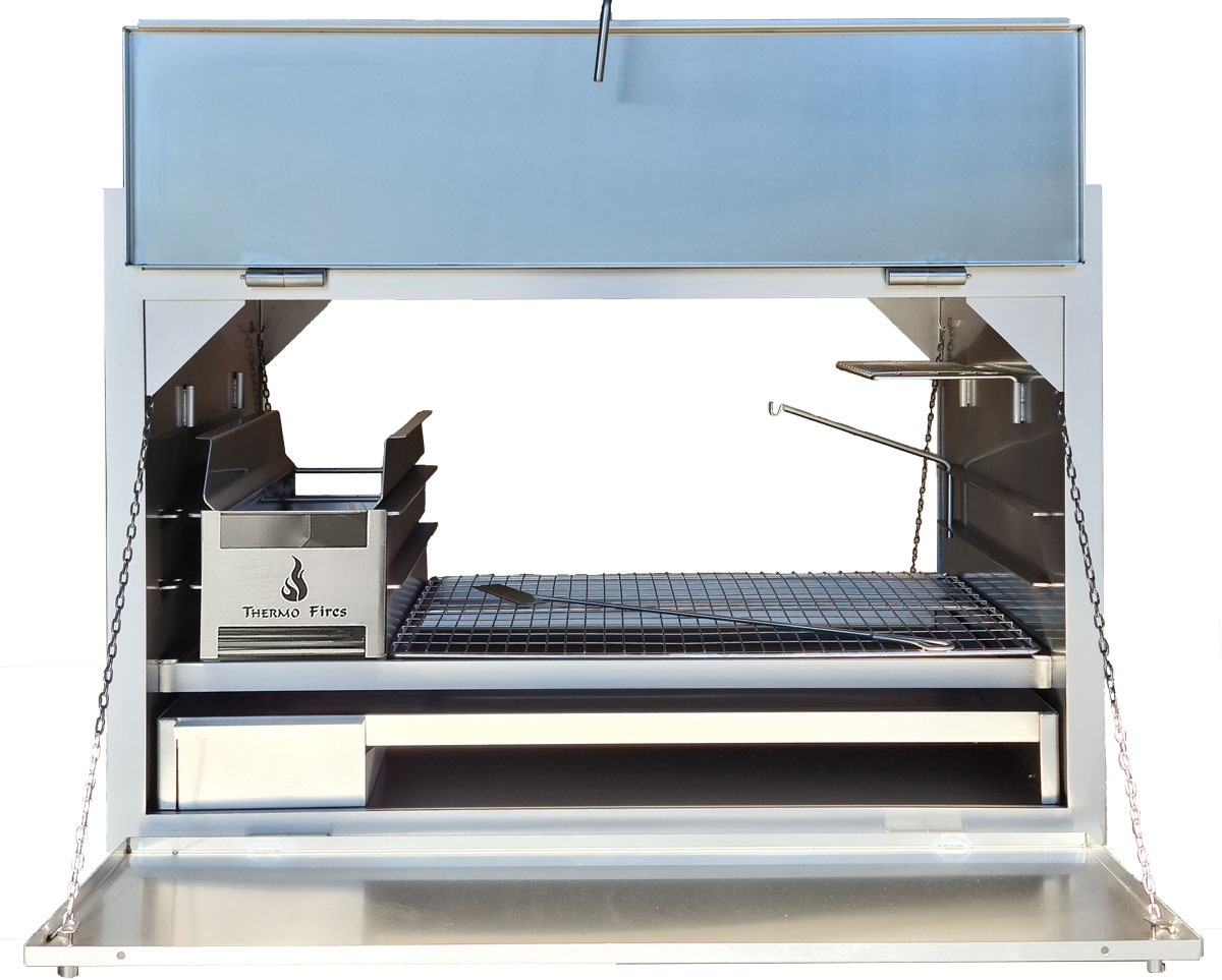 1200 mm DeLux 304 stainless steel Double-sided braai